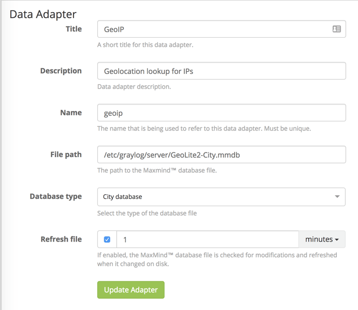 Geolocation via Pipelines in Graylog